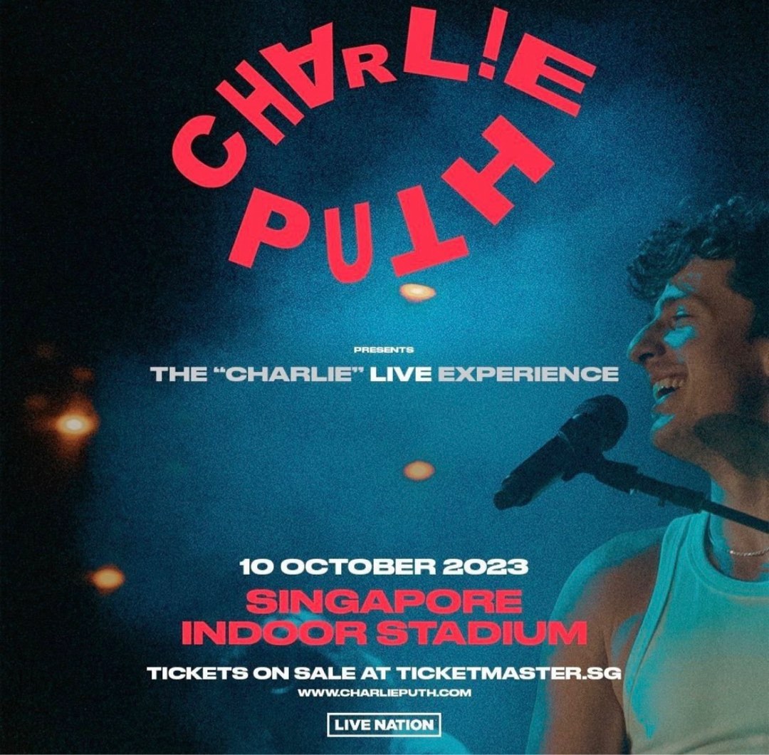 Charlie Puth Concert Cat1, Tickets & Vouchers, Event Tickets on Carousell
