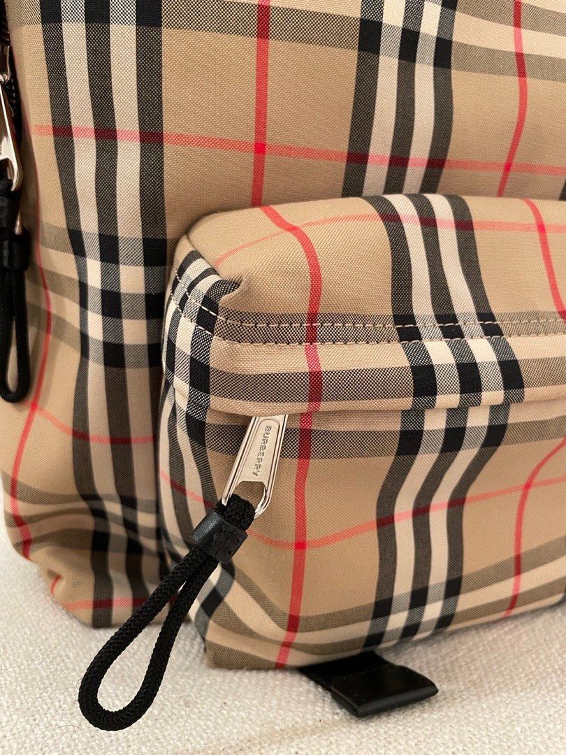 Burberry Check Backpack, Men's Fashion, Bags, Backpacks on Carousell