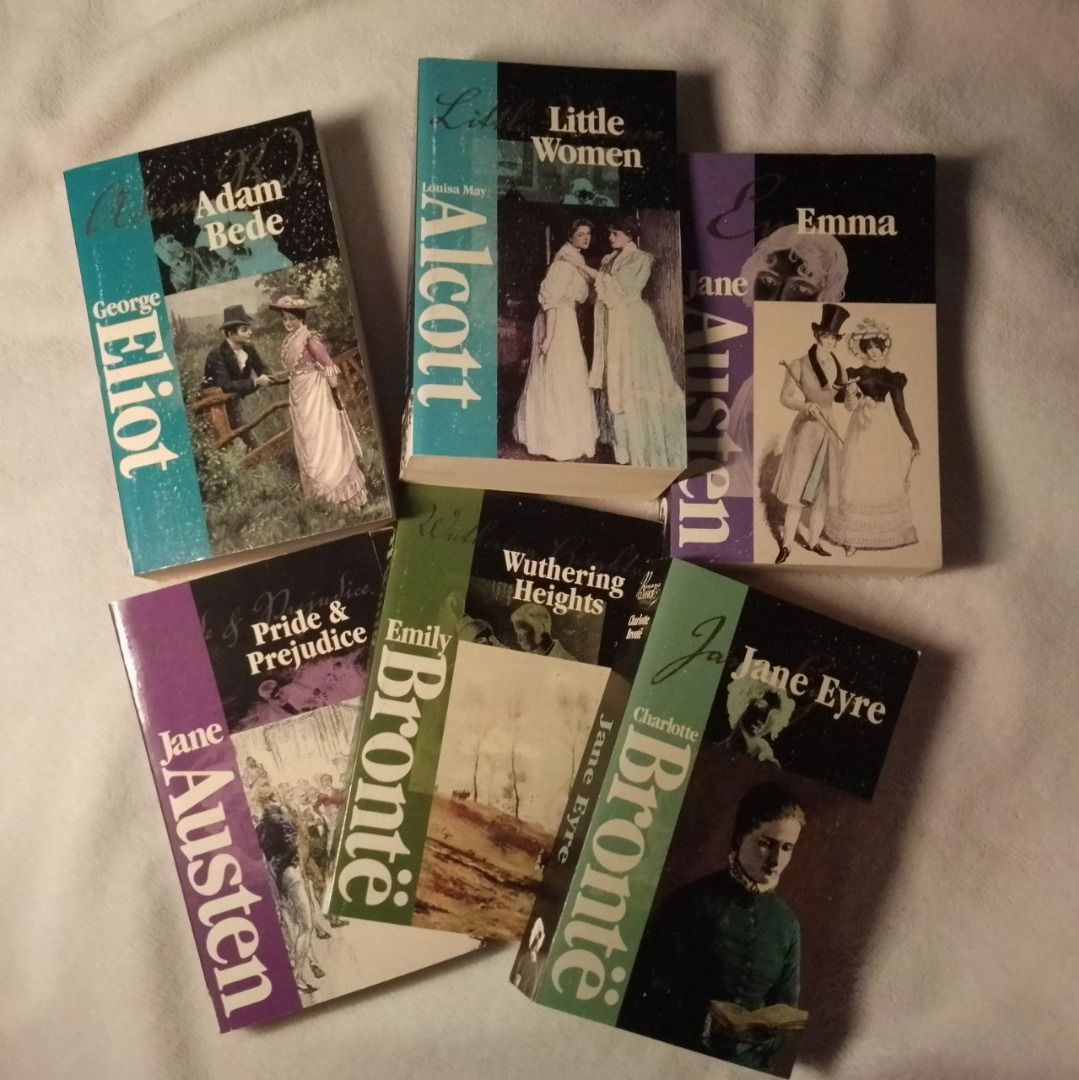 classics book set - romance (pride & prejudice, adam bede, wuthering ...