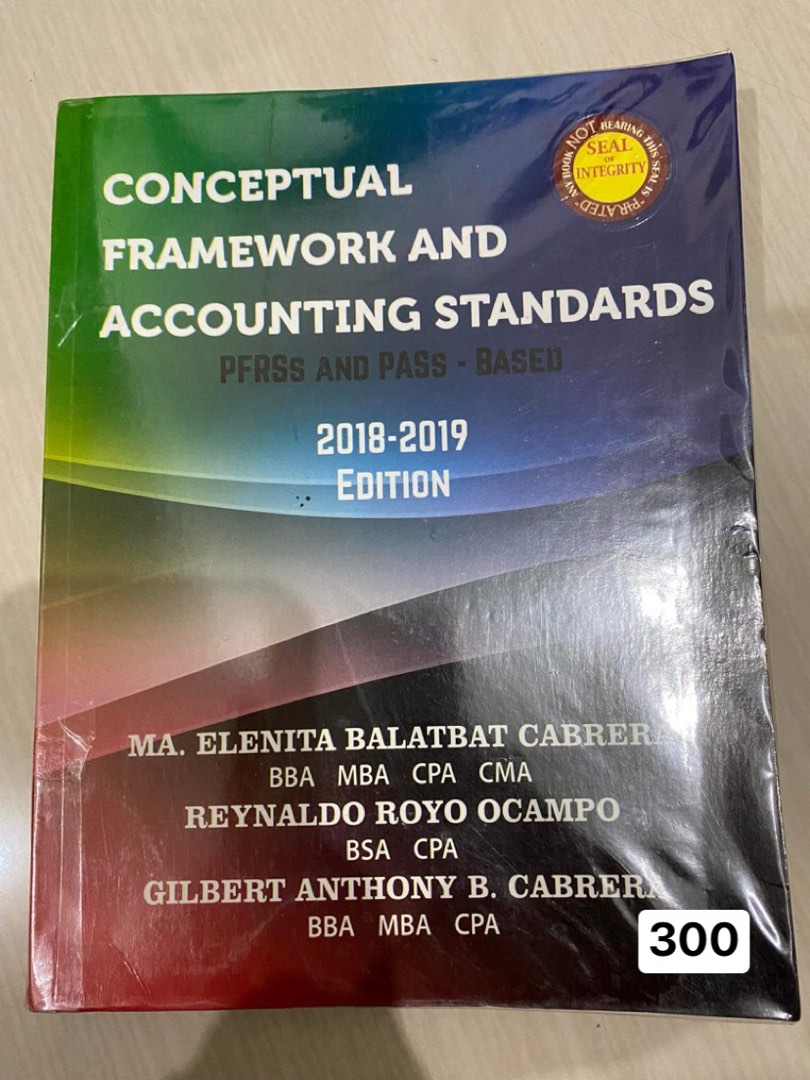 Conceptual Framework and Accounting Standards (2018-2019)- Cabrera & Ocampo, Hobbies & Toys ...