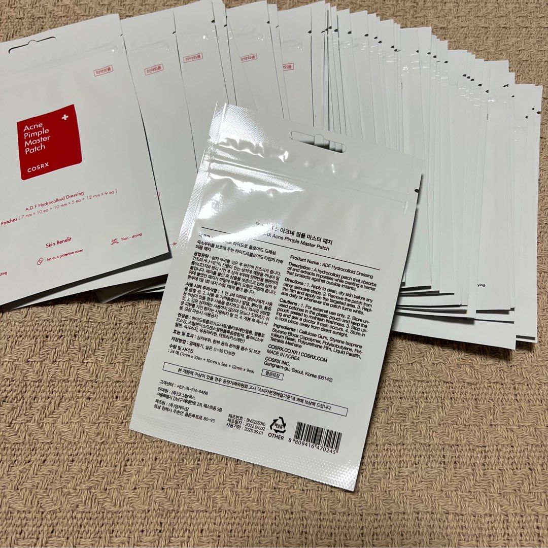 Cosrx Pimple Patch [Red] Acne Pimple Master Patch, Beauty & Personal ...