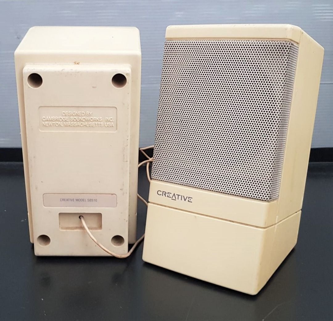 Creative Speaker System, Creative Technology SBS10, 2 Sound Blaster Speakers, Desktop, PC ...