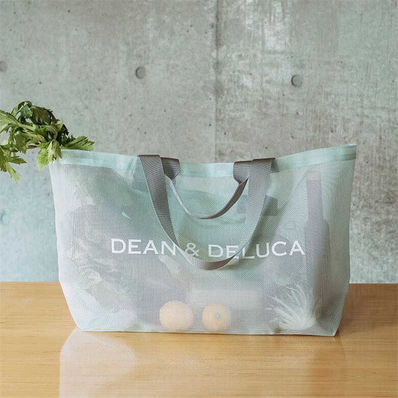 Dean & Deluca Shoulder Tote Mesh Bag, Women's Fashion, Bags & Wallets ...