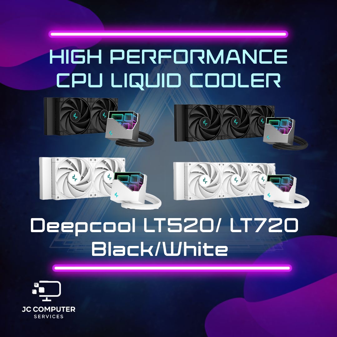Deepcool LT520/ LT720 240mm/360mm AIO Cooler, 2 x FK120 Non rgb fan ...