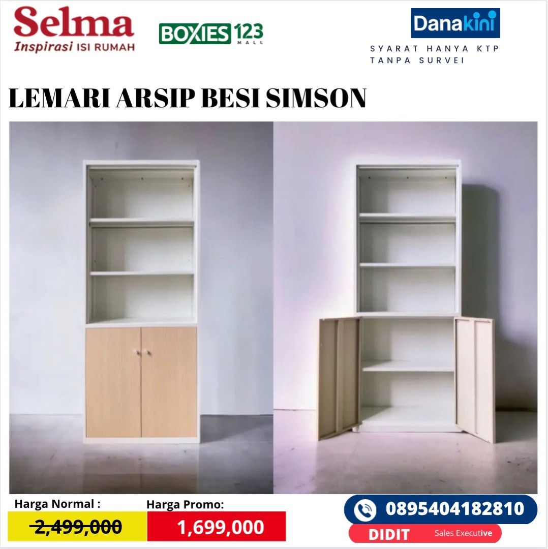 Diskon besar lemari arsip besi, Perabotan Rumah di Carousell