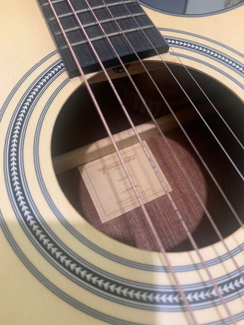 Fernando Acoustic Guitar w/ Built-in tuner on Carousell