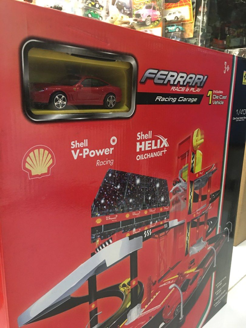 [RUSH] Ferrari Car Racing Garage Toy on Carousell
