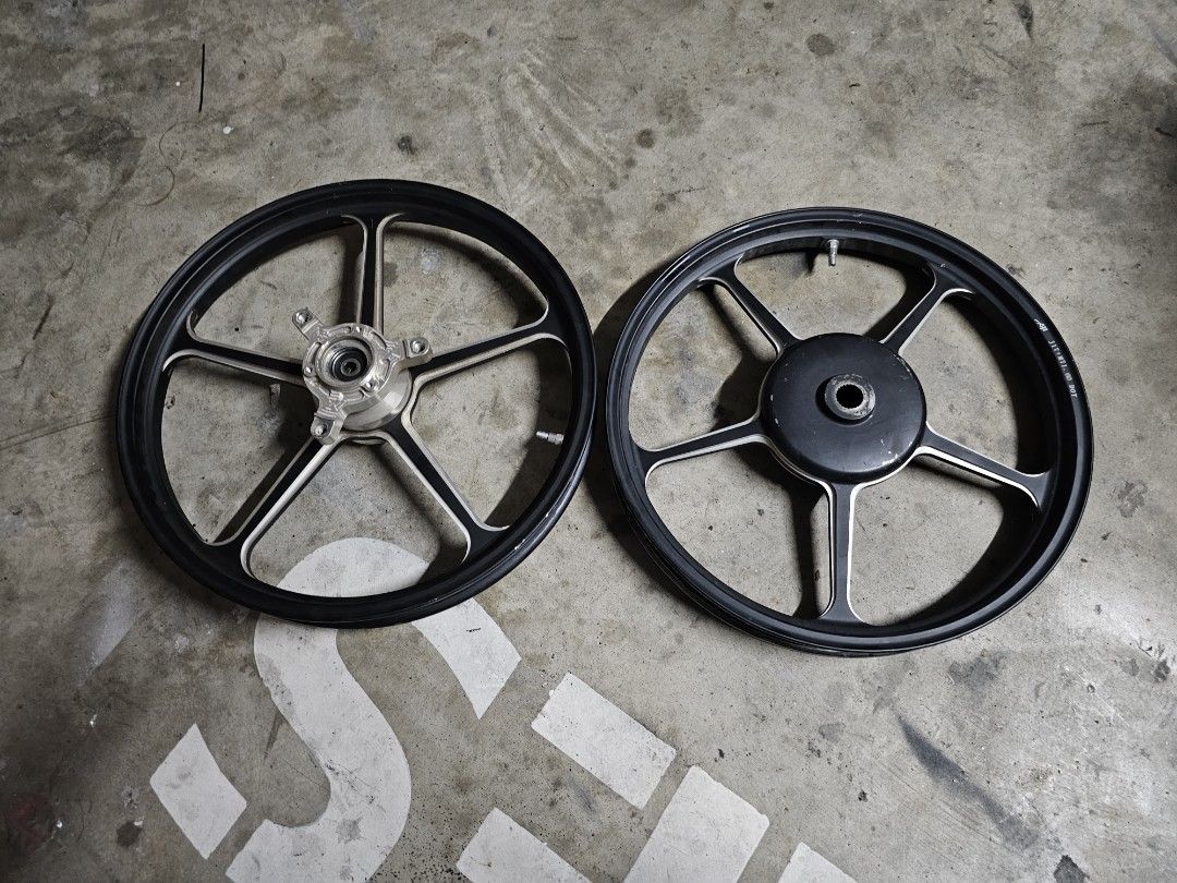 Aji Racing FG505 NVX AEROX 17 Inch rims, Motorcycles, Motorcycle ...