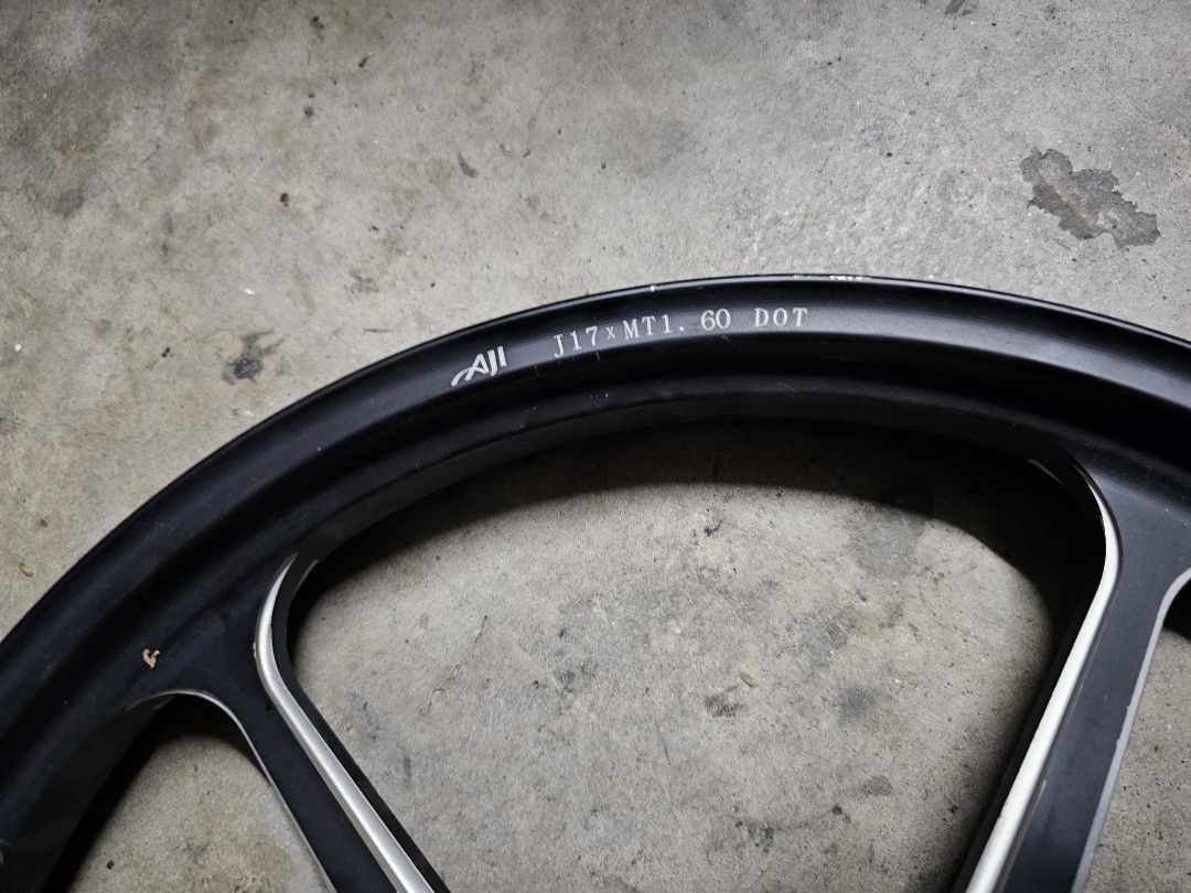 Aji Racing FG505 NVX AEROX 17 Inch rims, Motorcycles, Motorcycle ...