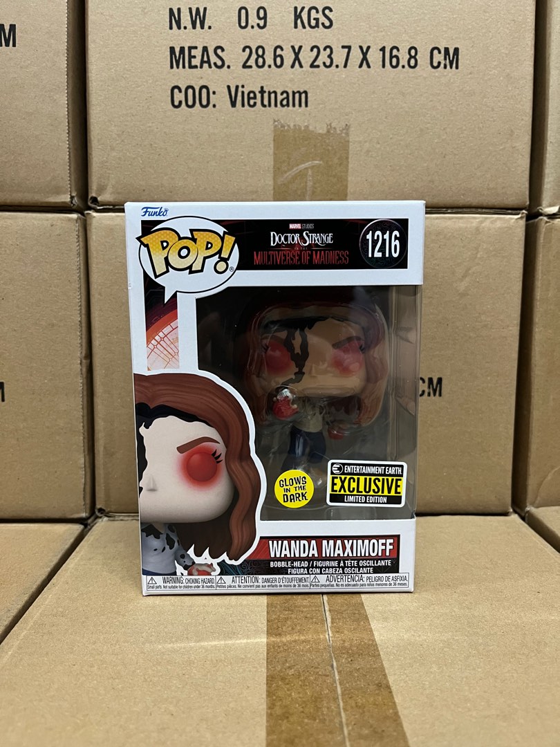 Funko Pop Marvel Wanda Maximoff GITD Scarlet Witch, Hobbies & Toys ...
