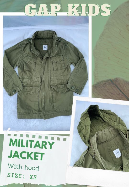 Gap kids Military Jacket on Carousell