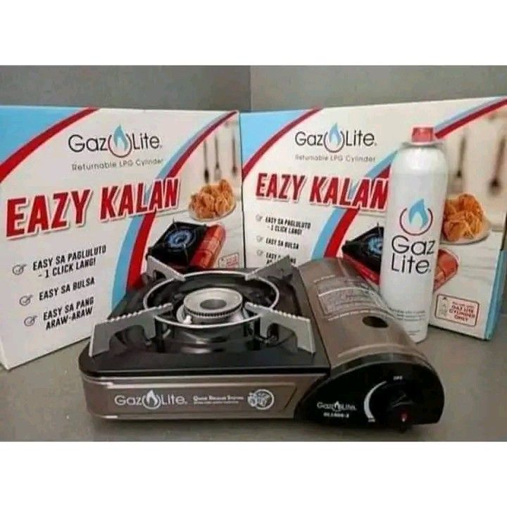 Gazlite Eazy Kalan with Refillable LPG Cylinder with Free butane 330g ...