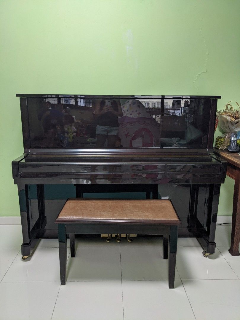 German Upright Piano (Schumann) w/ Chair & Books, Hobbies & Toys, Music ...