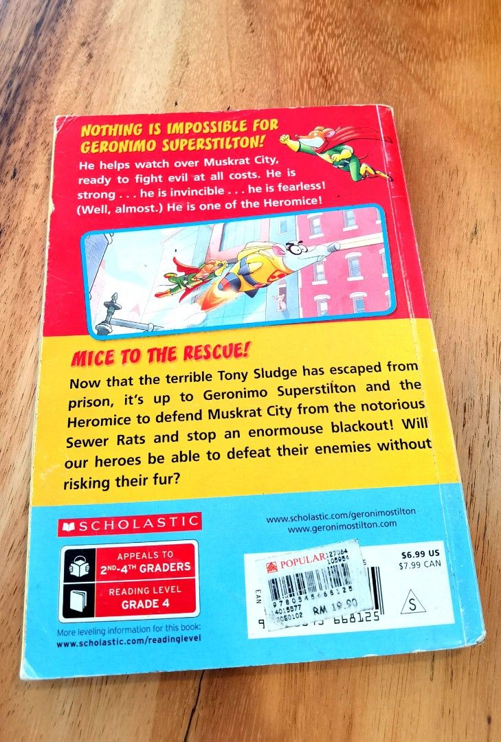 Geronimo Stilton Heromice Mice To The Rescue Children Story Book ...