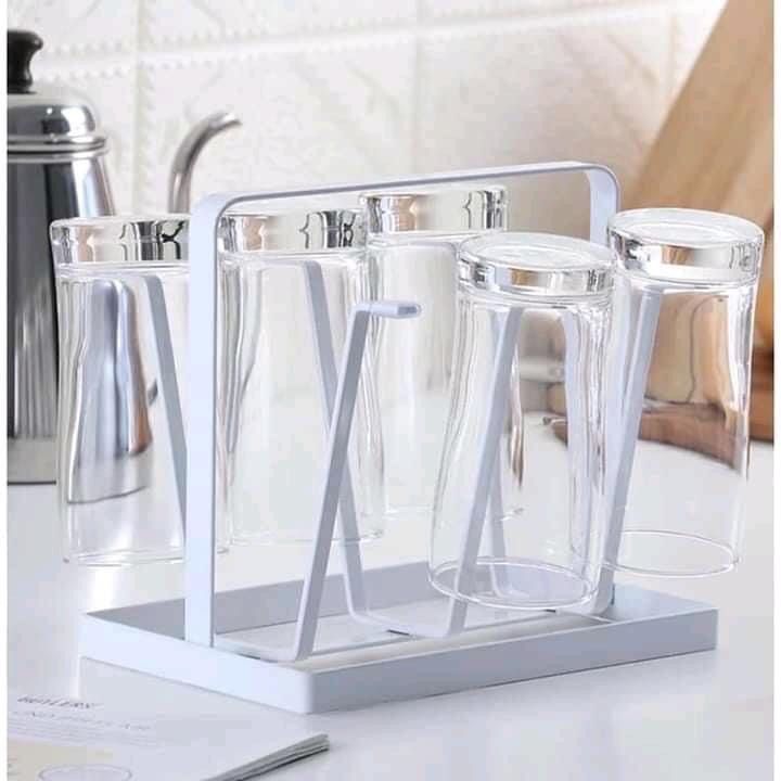 Glass Cup Rack Draining Drying Water Mug Draining Drying Organizer ...