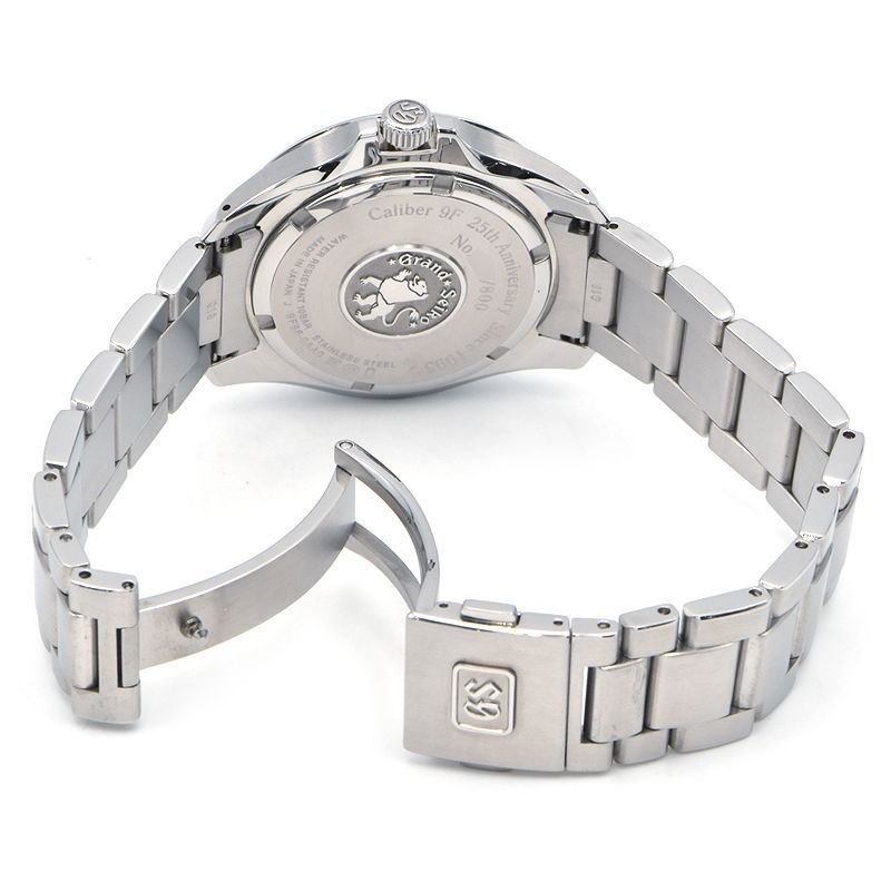 Grand Seiko 男士 SBGN001 9F86-0AA0 GMT Calibre 9F 25 週年限量版炭灰色石英手錶, 名牌, 手錶 ...