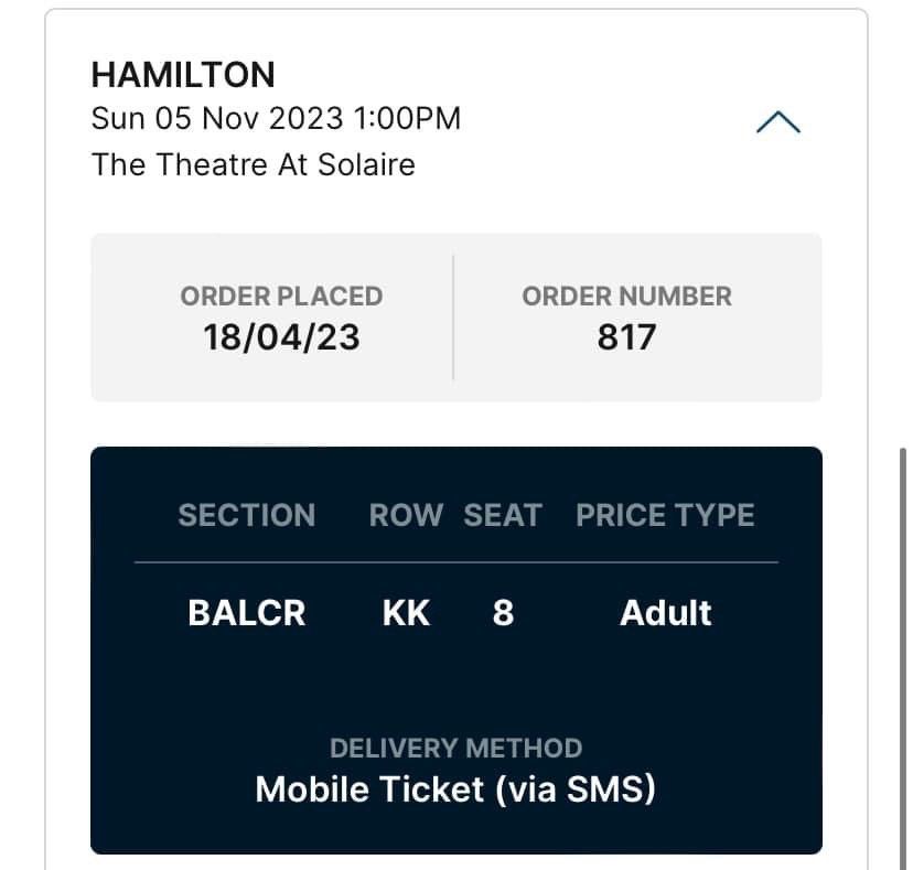 Hamilton in Manila ticket, Tickets & Vouchers, Event Tickets on Carousell