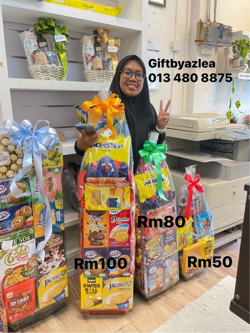 Hamper makanan ringgan dan minuman ready stock, Food & Drinks, Gift ...