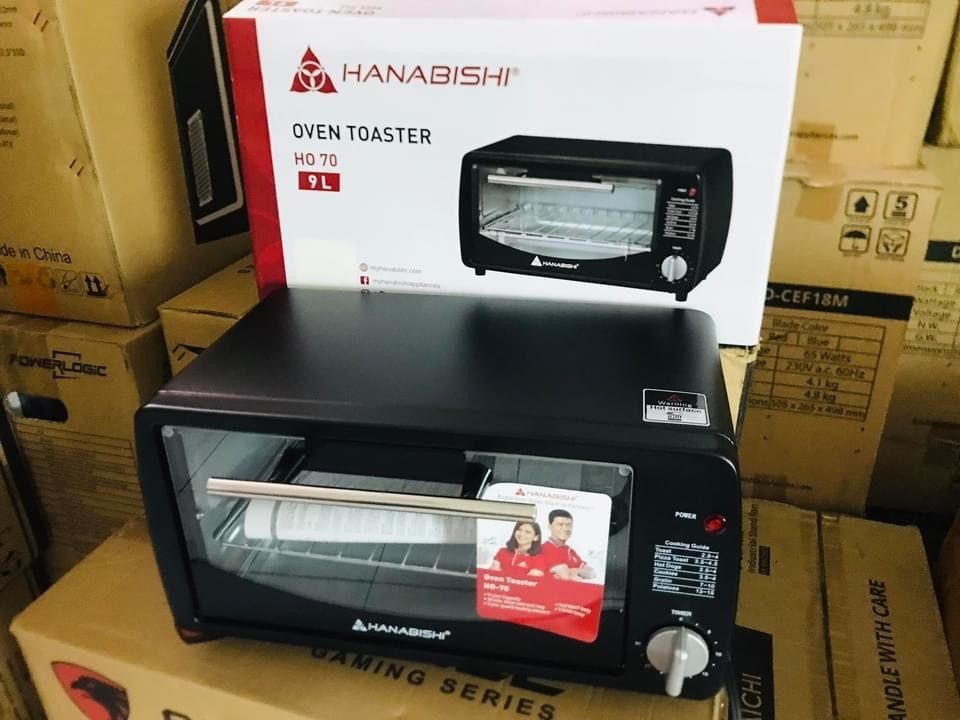 Hanabishi 9L Oven Toaster Black HO-70, TV & Home Appliances, Kitchen ...