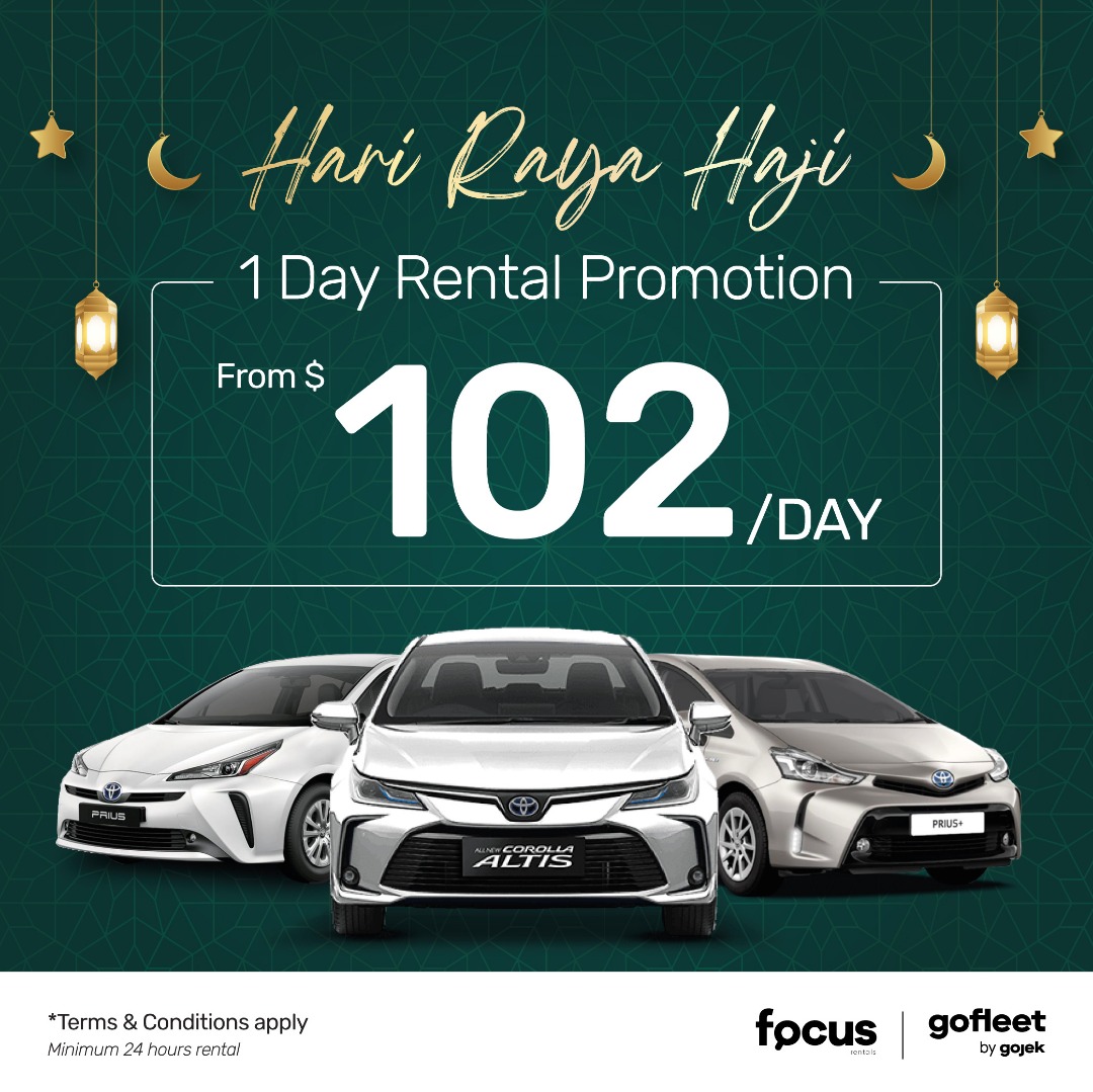 Hari Raya Haji 1 Day Rental Promotion, Cars, Car Rental on Carousell