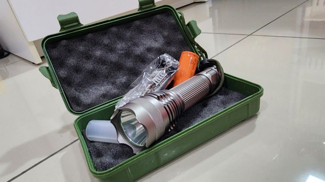 Heavy Duty Torch light, Sports Equipment, Hiking & Camping on Carousell