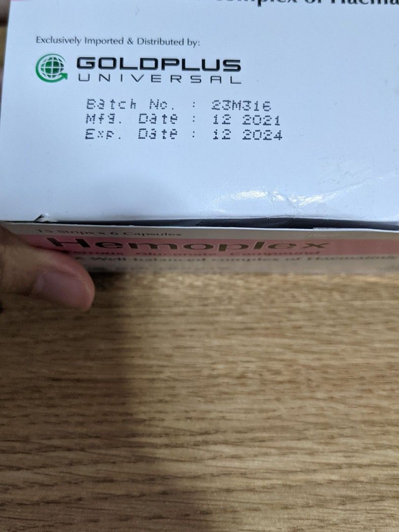 Hemoplex Iron Supplement, Health & Nutrition, Health Supplements ...