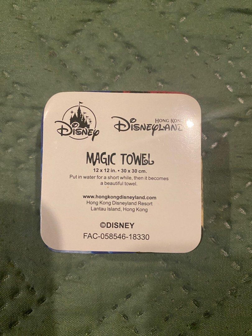 HK Disneyland Magic towel on Carousell