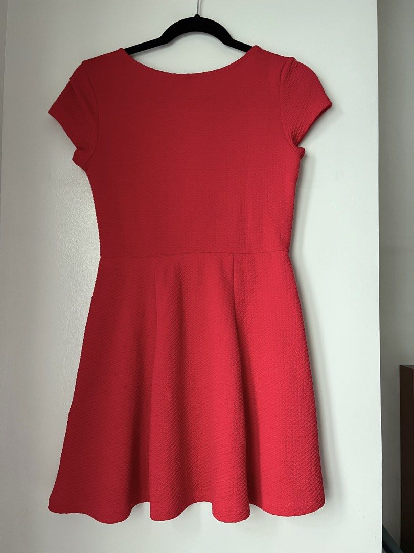 H&M Divided Red Dress on Carousell