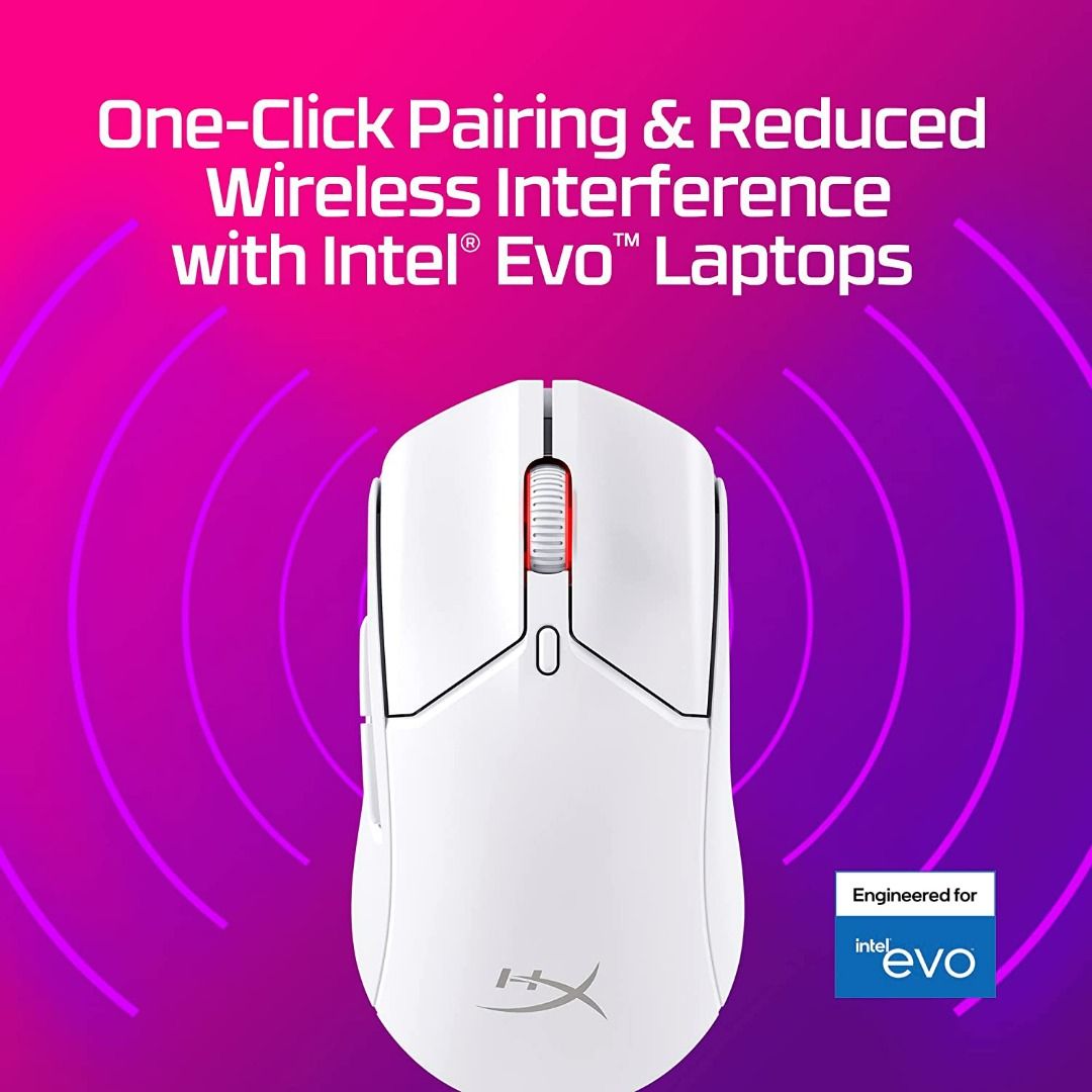 HyperX Pulsefire Haste II Wireless RGB Mouse - Available in Black and ...