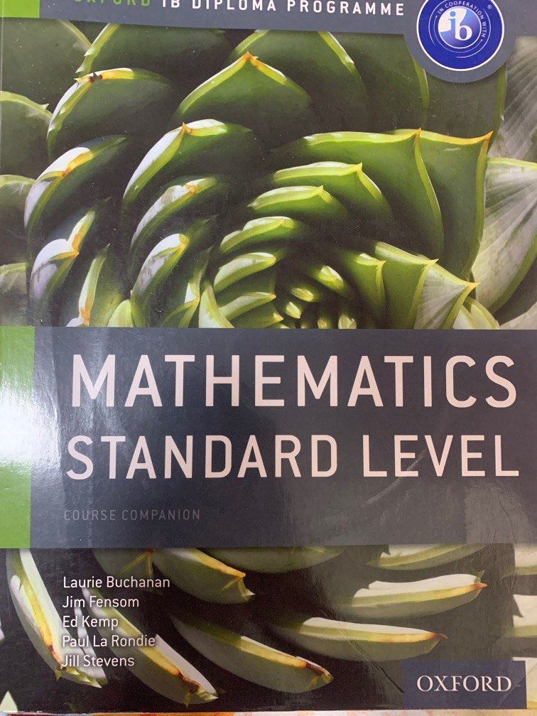 IB Mathematics SL textbook, 興趣及遊戲, 書本 & 文具, 教科書 - Carousell