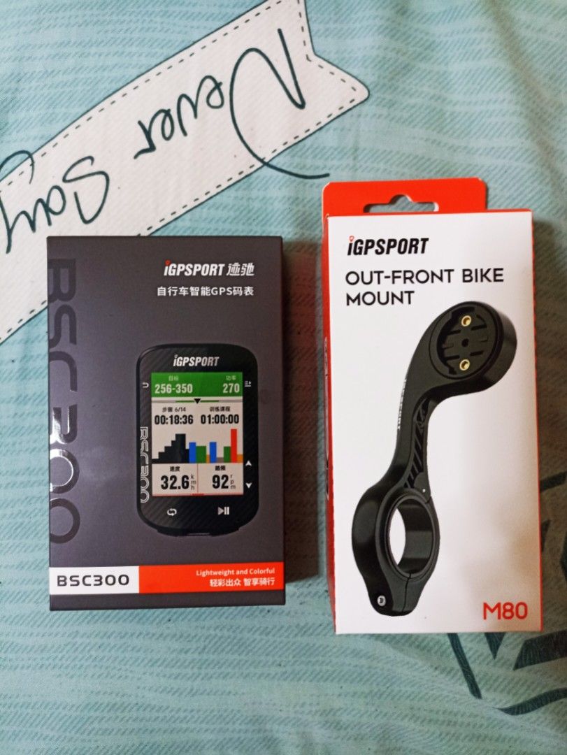 iGPSPORT BSC300 GPS Cycling Computer , Free Igpsport M80 Out-front Bike Mount, 運動產品, 單車及配件, 單車 ...