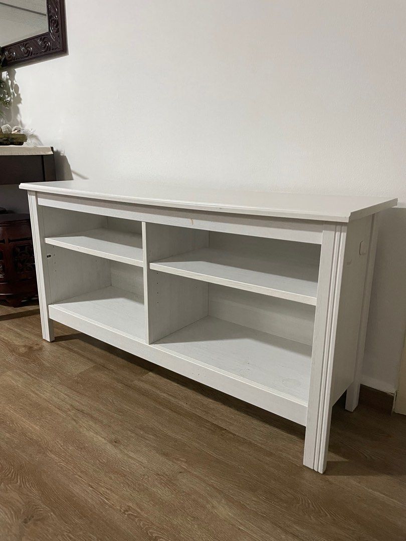 IKEA BRUSALI TV Bench, Furniture & Home Living, Furniture, TV Consoles ...