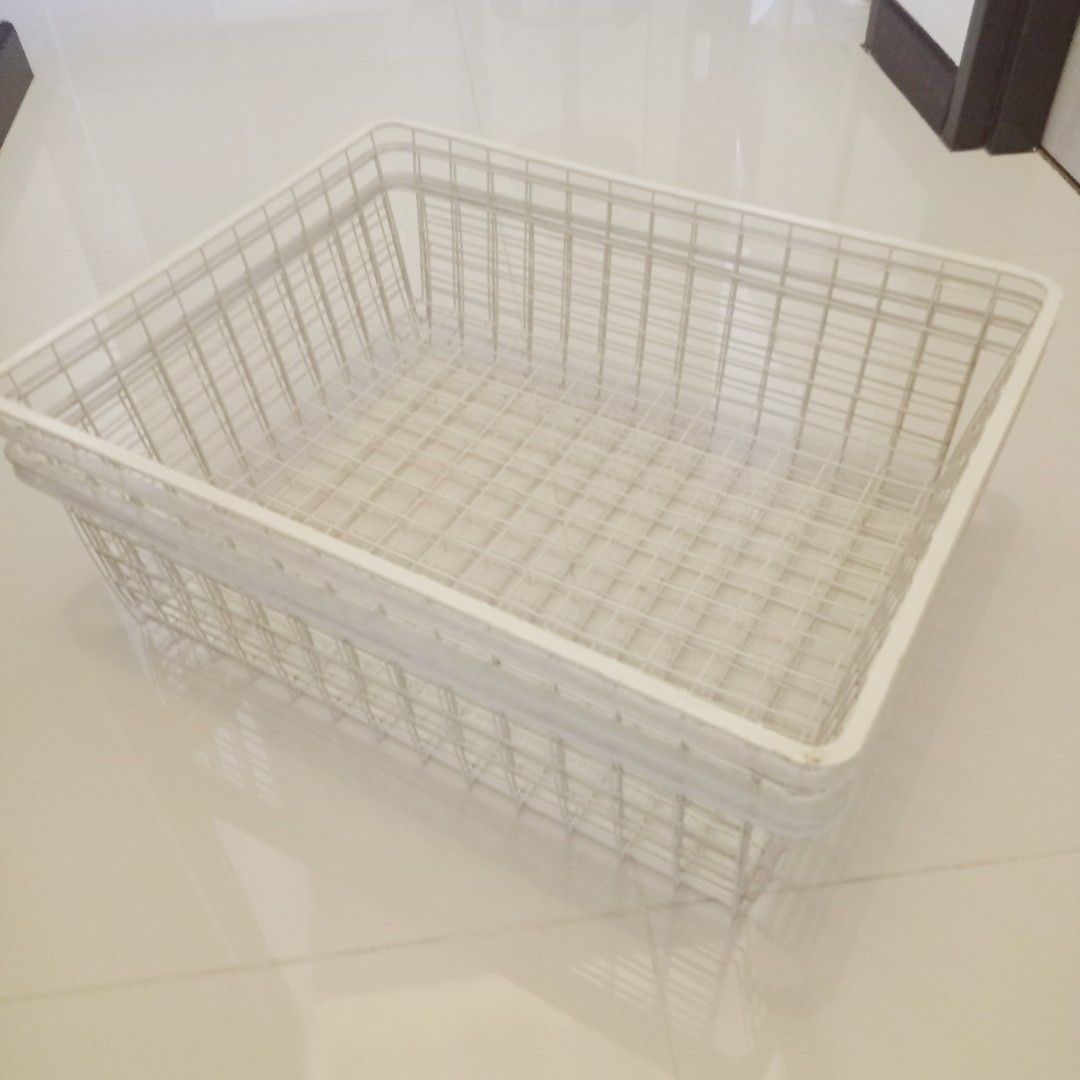 ikea wire basket metal basket rack drawer, Furniture & Home Living ...