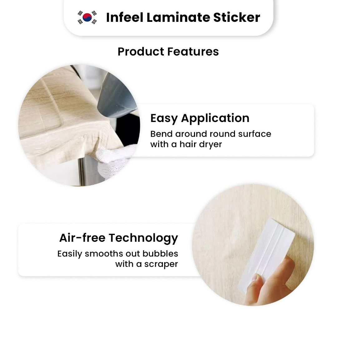 INFEEL Sticker HDB Bedroom Door Laminate / Door Wrapping / Door Sticker ...