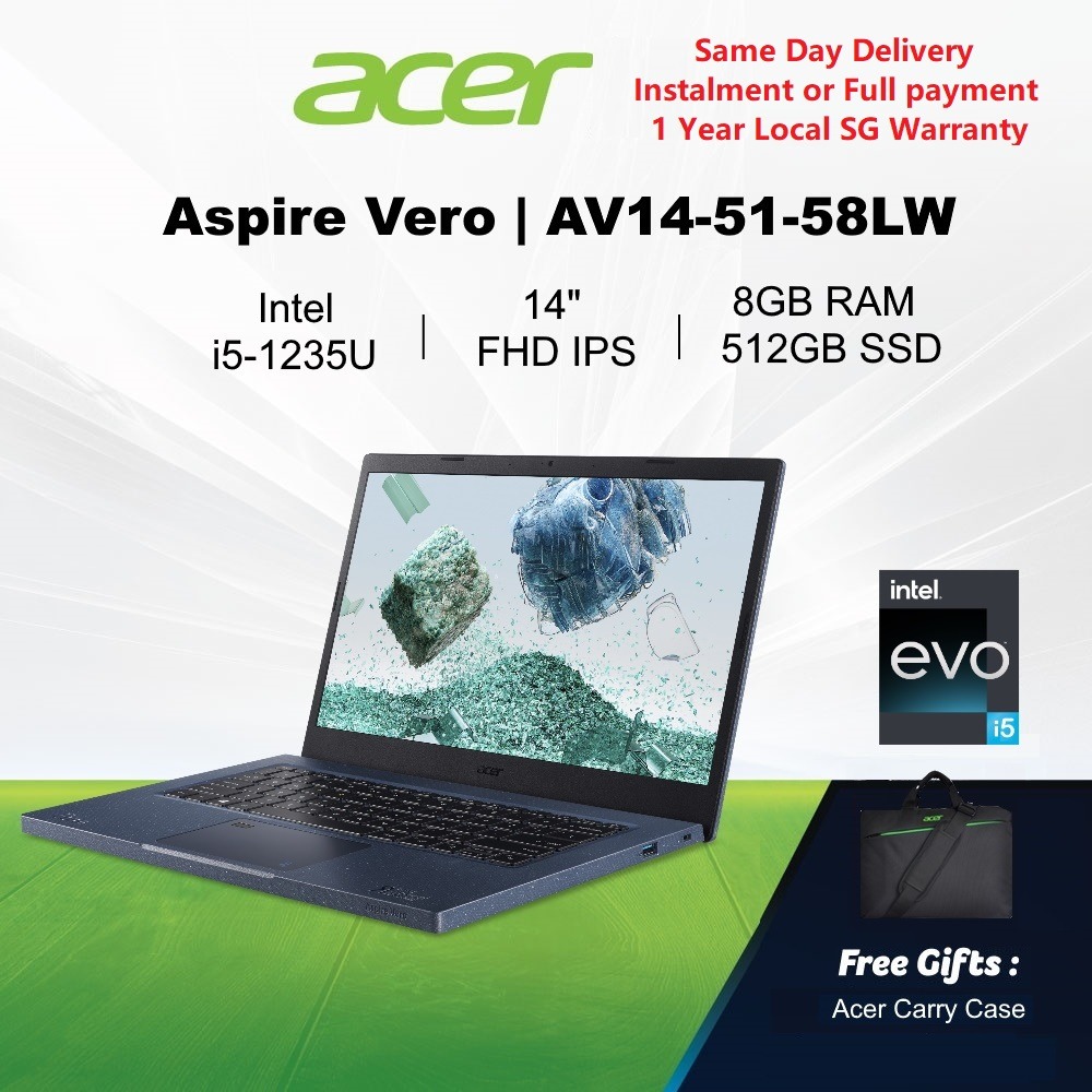 Instalment/Full Payment | Same Day Delivery | Acer Aspire Vero AV14-51 ...