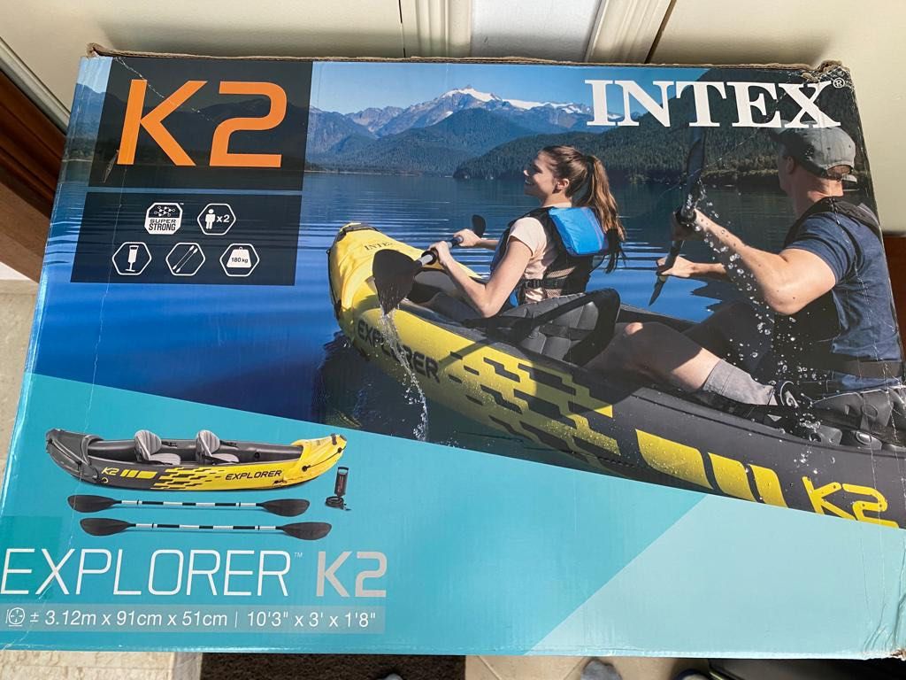 Intex K2 infiatable kayak, Sports Equipment, Sports & Games, Water ...