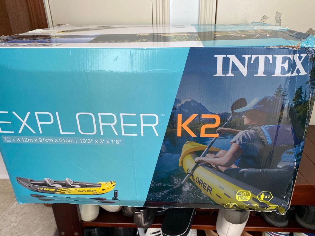 Intex K2 infiatable kayak, Sports Equipment, Sports & Games, Water ...