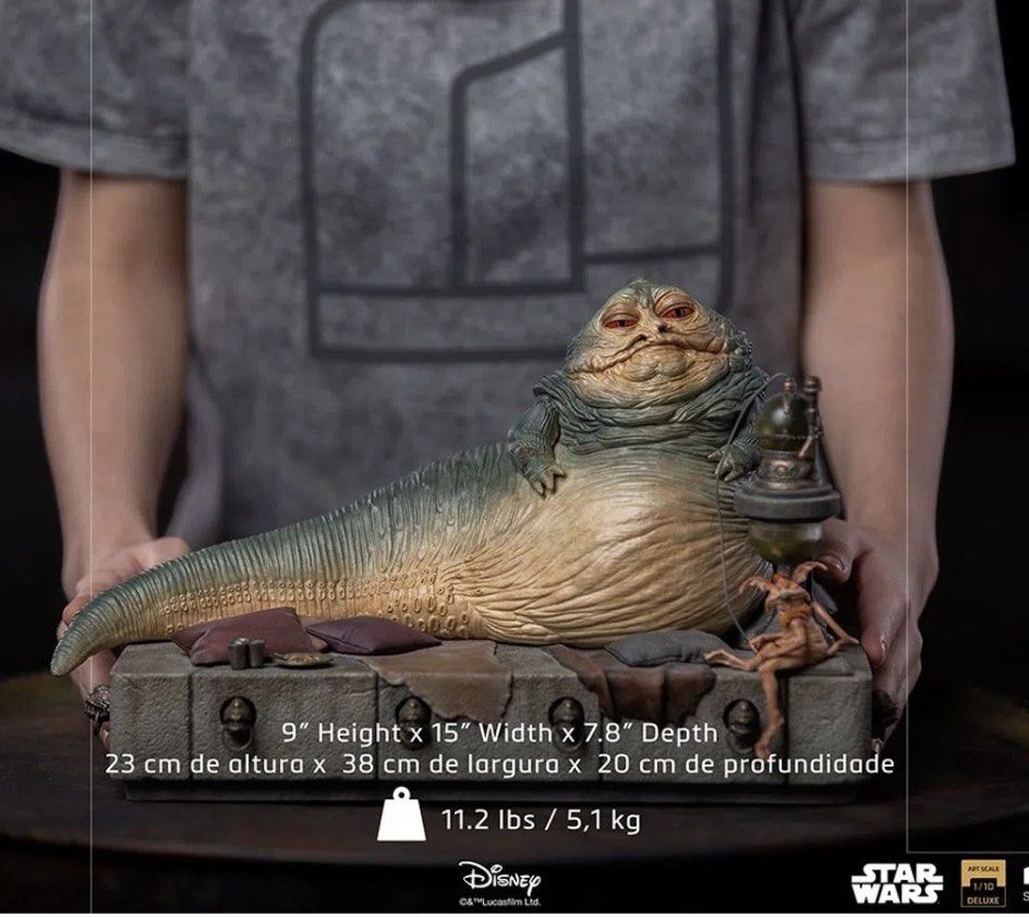 Iron studios Statue Jabba The Hutt Deluxe - Star Wars - Art Scale 1/10 ...