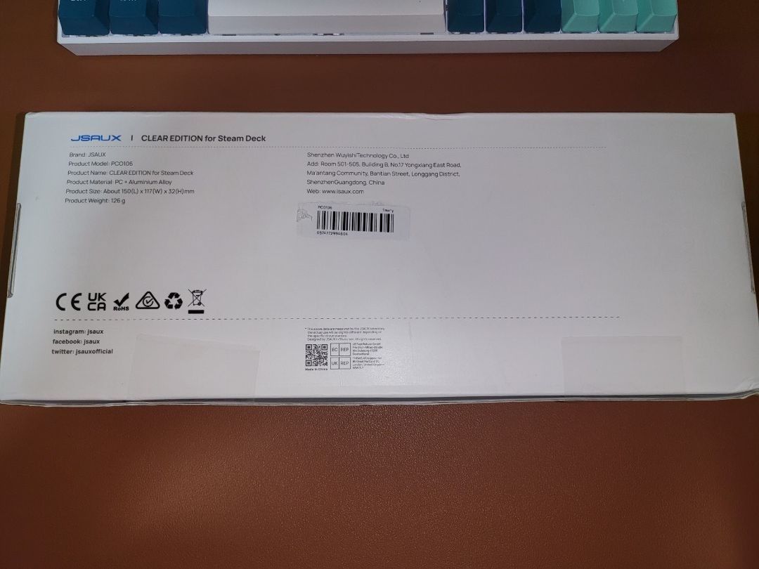 Jsaux Steam Deck Clear Back Plate, Video Gaming, Video Game Consoles ...