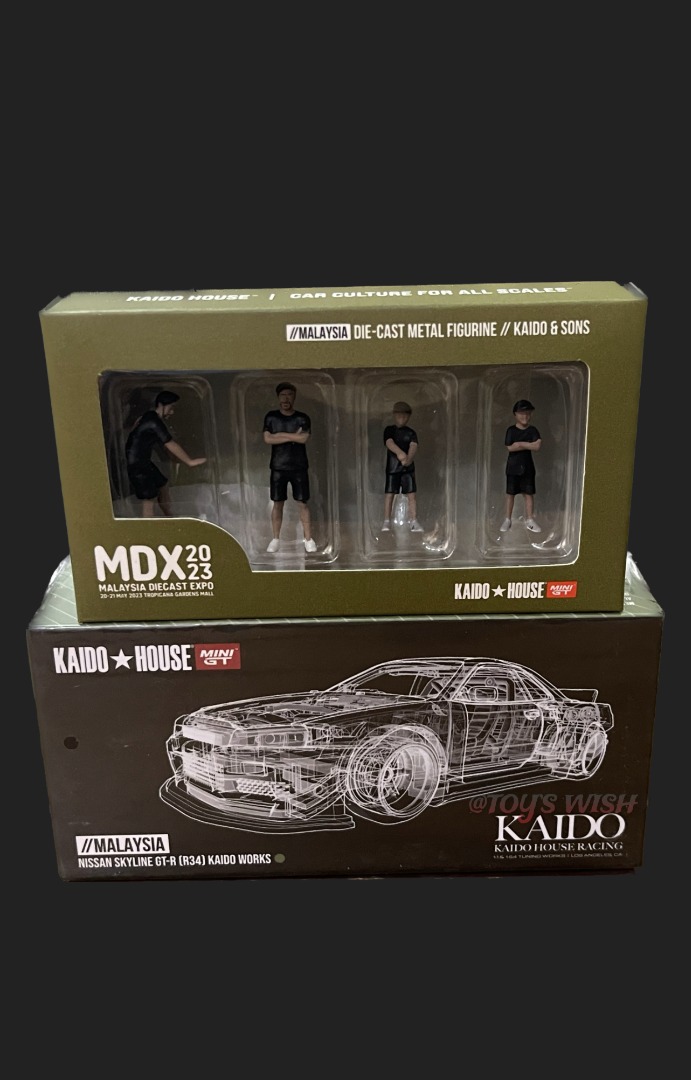 KAIDO*HOUSE x MINI GT Nissan Skyline GT-R R34 Kaido Works + Kaido&Sons ...