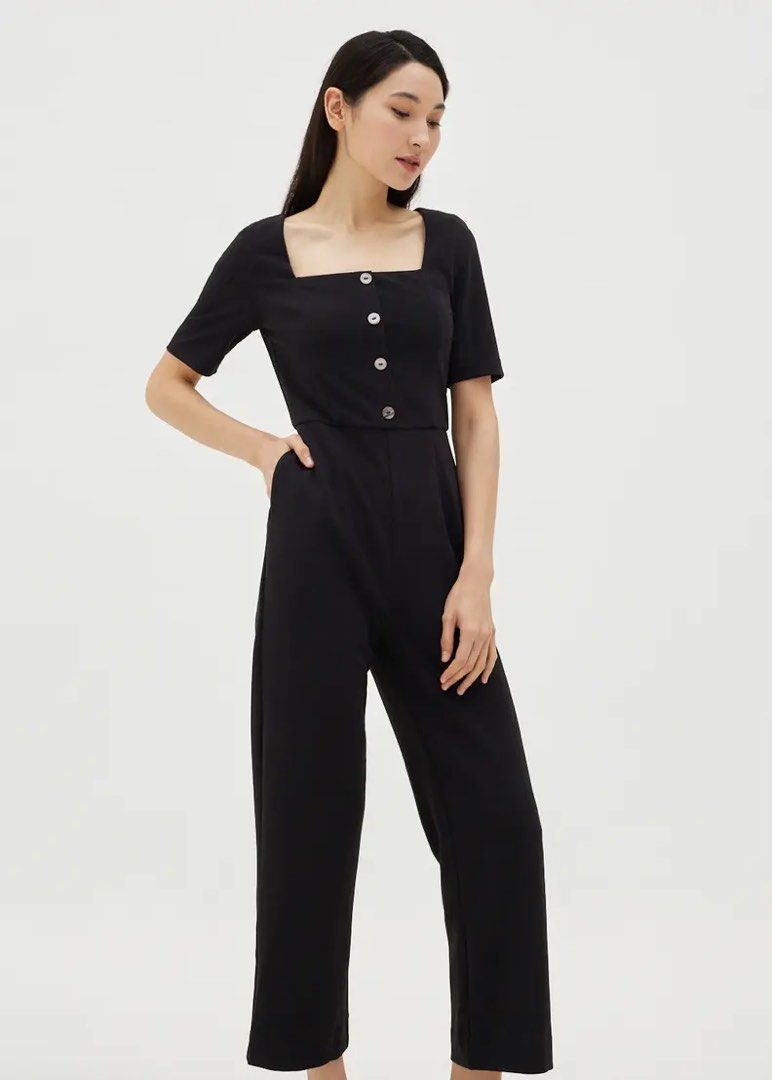 Karolina Button Down Jumpsuit, Women's Fashion, Dresses & Sets ...