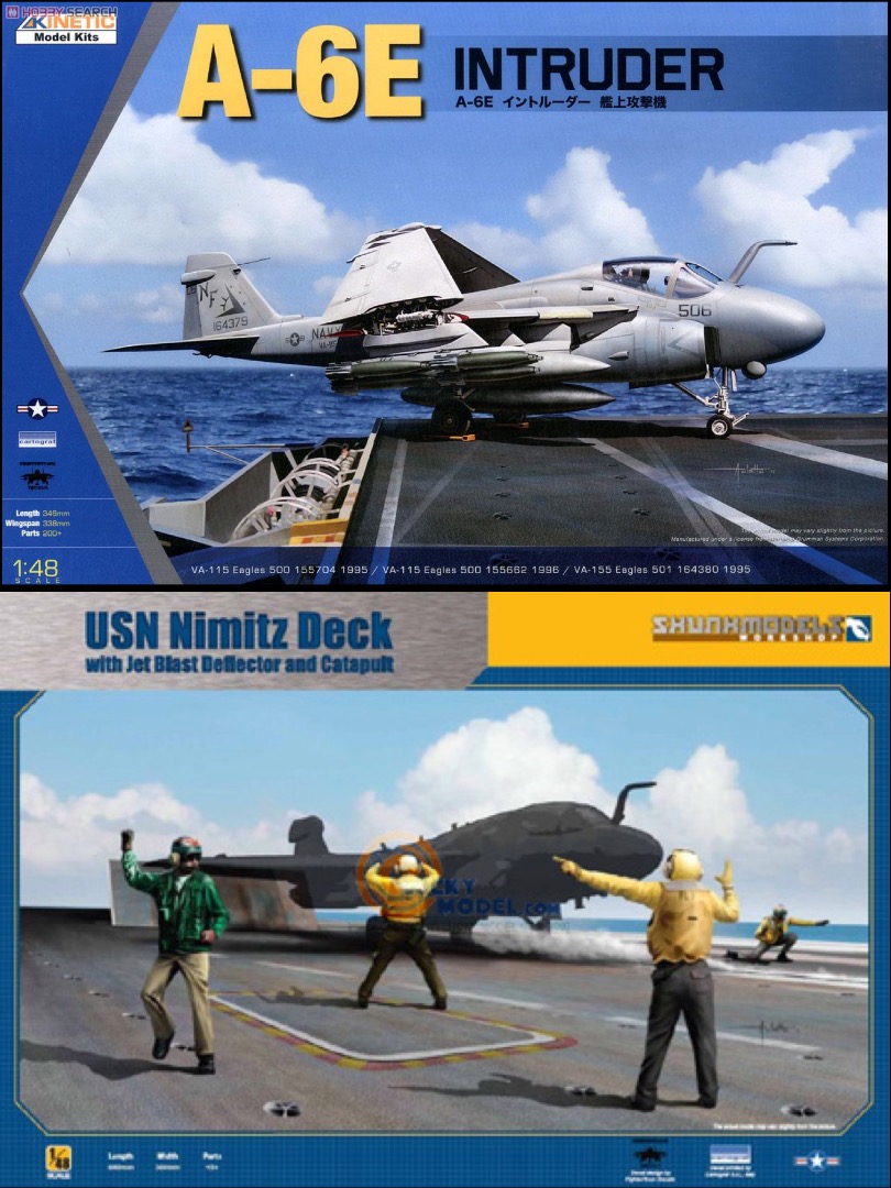 Kinetic Kinetic 1/48 A-6E Intruder (Item #K48023) + Skunkmodels 1/48 ...