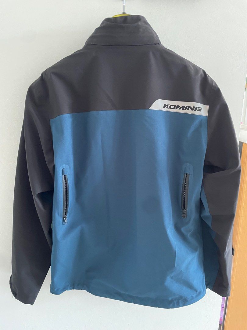 Komine JK-555 WP protection 3L Parka Waterproof motorcycle riding jacket (Navy Blue ...