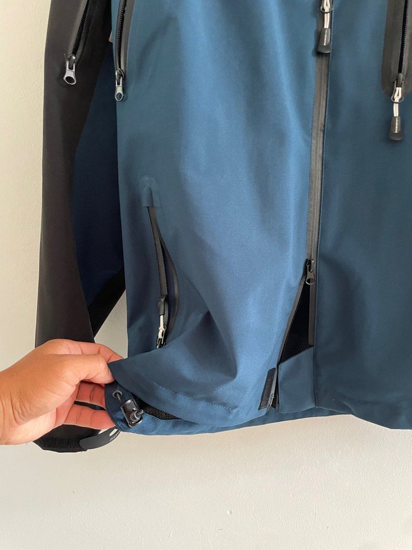 Komine JK-555 WP protection 3L Parka Waterproof motorcycle riding jacket (Navy Blue ...