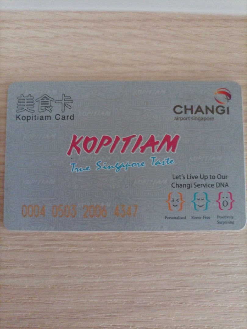Kopitiam Card at Changi Airport, Tickets & Vouchers, Store Credits on ...