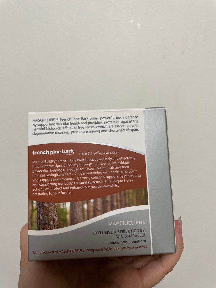 LAC Masquelier’s French Pine Bark, Health & Nutrition, Health ...
