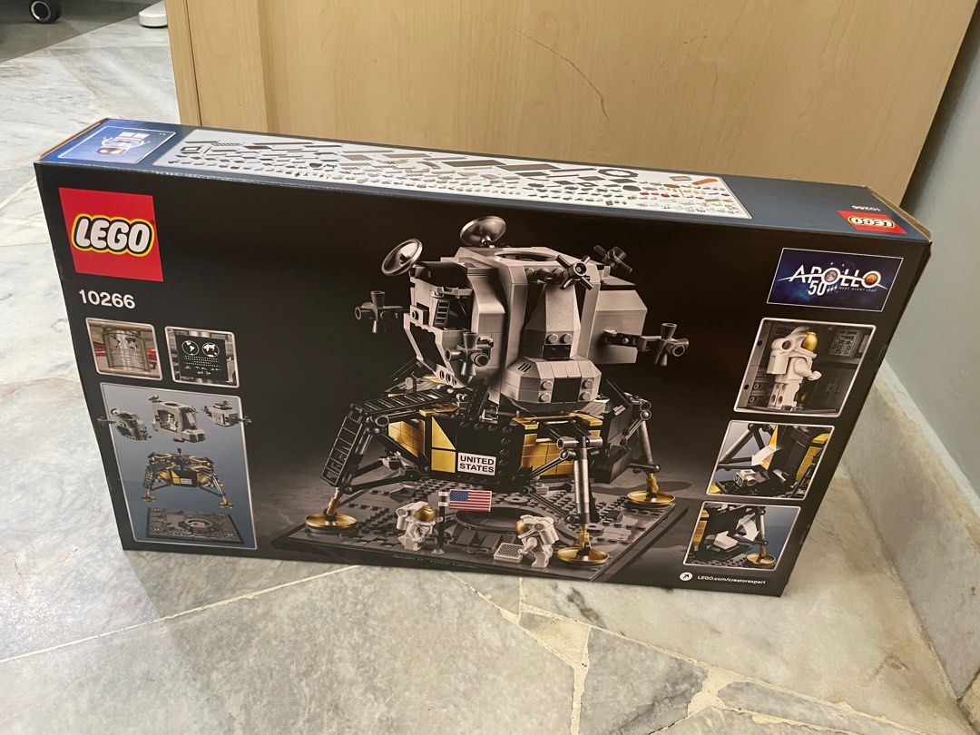 LEGO Creator Expert NASA Apollo 11 Lunar Lander 10266 Building Kit ...