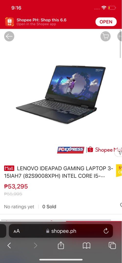 Lenovo Ideapad Gaming Laptop SEALED On Carousell