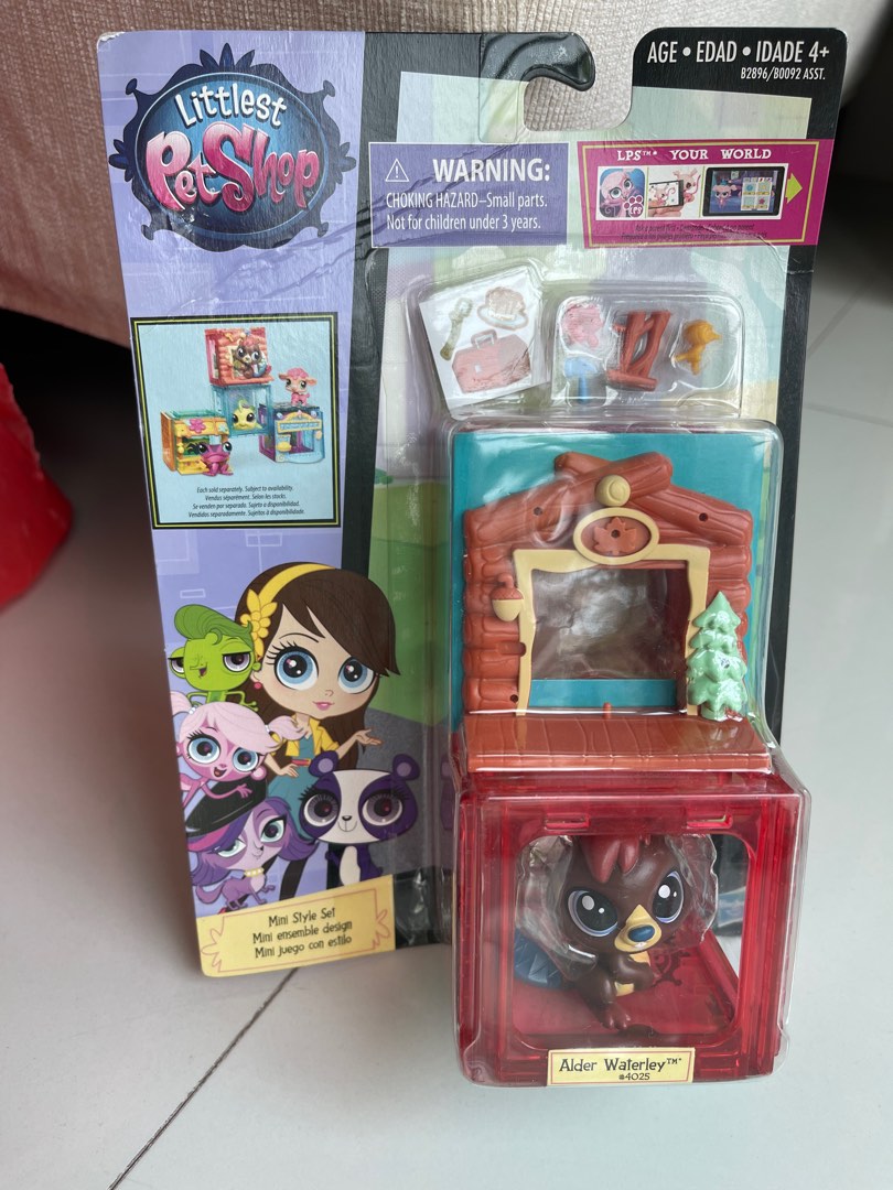 Littlest Pet Shop Mini Style Set with ALDER WATERLEY Beaver Figure ...