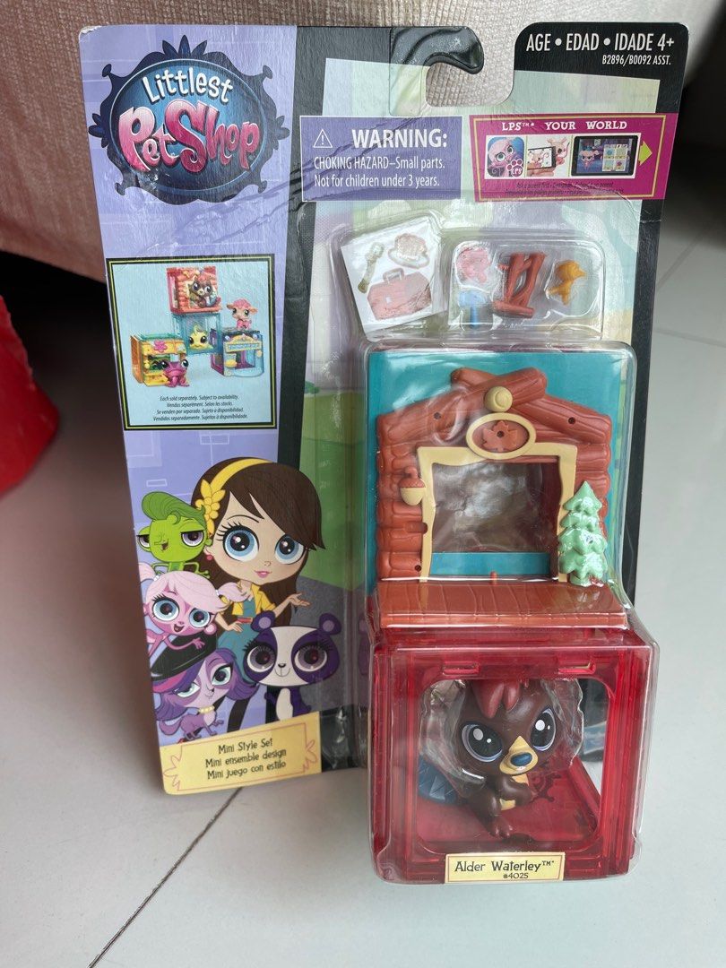 Littlest Pet Shop Mini Style Set with ALDER WATERLEY Beaver Figure ...